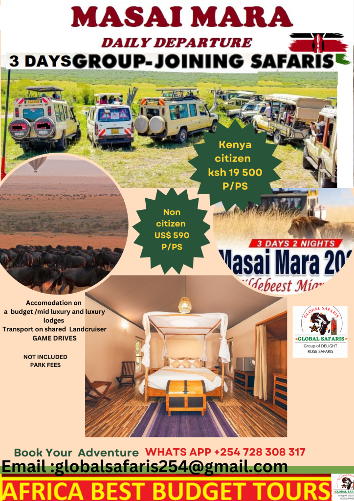 Masai Mara 3 Days Wildebeest Migration Packages 2025 - Global Hotels & Safaris Masai Mara 3 Days ...